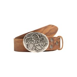 Damen Lederg&uuml;rtel, braun, Gr. 95, RETTUNGSRING G&Uuml;RTEL, Leder, G&uuml;rtel