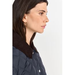 RICHROYAL Damen Steppjacke, blau, Gr. 42, unifarben, Web, Obermaterial: 100% Polyester, Jacken, Mit Rundhalsausschnitt