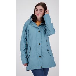 ANKERGLUT Damen Regenjacke "Friesennerz ANKERGLUT HVN", blau, Gr. 42, Obermaterial: 100% Polyurethan; Futter: 100% Polyester, Jacken, auch in Gro&szlig;en