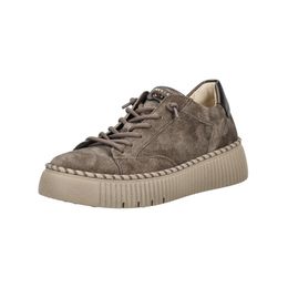 Gabor Damen Plateausneaker "Gabor Sneaker Veloursleder", Gr. 37, braun, Veloursleder, Schuhe