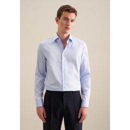 Seidensticker Herren Businesshemd "Schwarze Rose", blau, Gr. 40, unifarben, 100% Baumwolle, Hemden, X-Slim 1/1 Kentkragen Uni