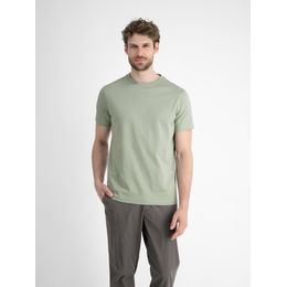 Lerros Herren T-Shirt "Lerros Basic T-Shirt mit Logostitch, unifarben", grau, Gr. XXXL, 100% Baumwolle, Shirts