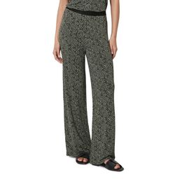 Marc O'Polo MARC O'POLO Damen Jerseyhose "Mit Allover-Print", bunt, Gr. XL, Web, Obermaterial: 95% Viskose, 5% Elasthan, Hosen, elastischer Bund, modisch