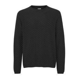 !Solid SOLID Herren Strickfleece-Pullover "Strickpullover SDElijah", schwarz, Gr. M, Obermaterial: 100% Baumwolle CO., Pullover