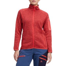 McKINLEY Damen Fleecejacke "Da.-Unterjacke Skeena wms", rot, Gr. 44, kontrastfarbene Details, meliert, Fleece, Obermaterial: 100% Polyester, Jacken