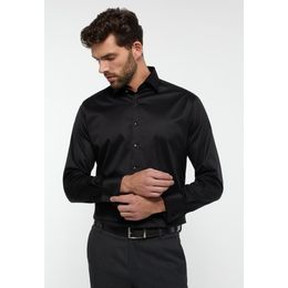 Eterna Herren Langarmhemd "MODERN FIT"schwarz, Gr. 46, Twill, 100% cotton, Hemden, NON IRON (b&uuml;gelfrei)