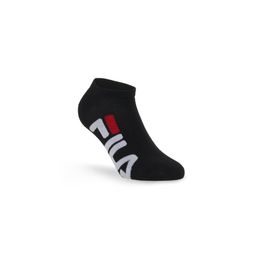 Fila Herren Socken "UNISEX INVISIBLE SOCKS", Gr. 35, schwarz, Baumwollmischung, unifarben, Socken, gro&szlig;er Markenschriftzug seitlich