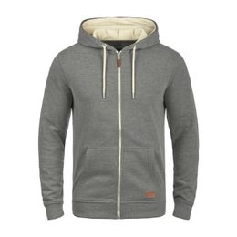 Blend Herren Kapuzensweatjacke "Kapuzensweatjacke BHHulker", grau, Gr. XL, Obermaterial: 60% Baumwolle CO. 40% Polyester PES., Sweatjacken
