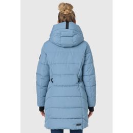 Navahoo Damen Steppmantel "Knutschilein", blau, Gr. XXXL, Obermaterial: 100% Polyester; Innenfutter: 100% Polyester; Wattierung: 100% Polyester;