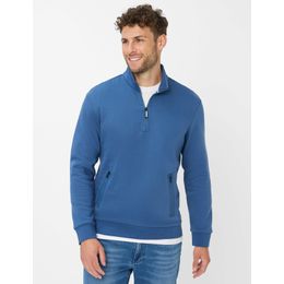 Brax Herren Strickpullover "Style SION", blau, Gr. 4XL, 70% Baumwolle, 30% Polyester, Pullover