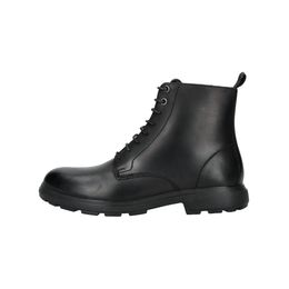 Geox Herren Schn&uuml;rstiefelette "Geox Stiefelette Leder", Gr. 46, schwarz, Leder, Schuhe