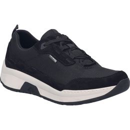 Josef Seibel Herren Sneaker "Mitchell 53, schwarz-kombi", Gr. 43, schwarz, Obermaterial: 80% Rindsleder Leather cow. 20% Textilmaterial TEXMAT.,