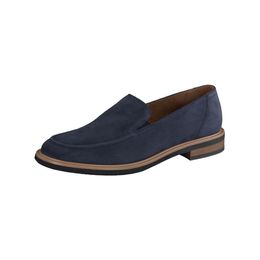 Paul Green Damen Slipper "Paul Green Slipper Veloursleder", Gr. 38,5, blau, Veloursleder, Schuhe