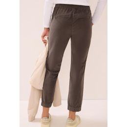 Cecil Damen Cordhose "Style Tracey"misty taupe, Gr. XL, unifarben, Web, Obermaterial: 98% Baumwolle, 2% Elasthan. Futter: 100% Baumwolle, Hosen, mit