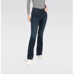 MAC Damen Bootcut-Jeans "Dream-Boot", blau, Gr. 40, Denim/Jeans, Obermaterial: 90% Baumwolle, 7% Elastomultiester, 3% Elasthan, Jeans, Gerade