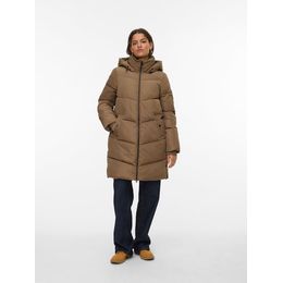 V&eacute;ro Moda Vero Moda Wintermantel "VMHALSEY" in Hellbraun - 60% | Gr&ouml;&szlig;e XS | Damenjacken