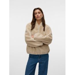 V&eacute;ro Moda Vero Moda Kunstpelzjacke "VMSONJALIGA" in Beige - 61% | Gr&ouml;&szlig;e L | Damenjacken