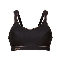 Anita Damen Sport-BH "Sport BH extreme control", Gr. 85, schwarz, Obermaterial: 76% Polyester PES. 19% Polyamid PA. 5% Elasthan EL., BHs
