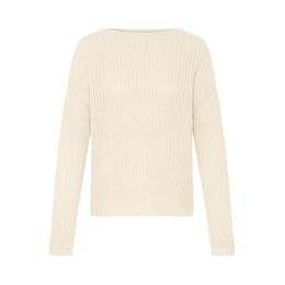 oxmo M&auml;dchen Strickfleece-Pullover "Strickpullover OXFKANNA", beige, Gr. M, Obermaterial: 60% Baumwolle CO. 40% Polyacryl PAN., Pullover