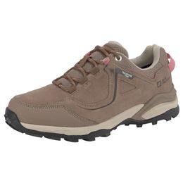Jack Wolfskin Damen Wanderschuh "SUNSET HIKE TEXAPORE LOW W", Gr. 42,5, grau, Leder, Textil, Schuhe, wasserdicht, Trekkingschuh