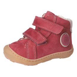 Baby Lauflernschuh "Gedo WMS: normal", Pepino BY RICOSTA, Gr. 26, rot, Leder, casual, Schuhe, Barfu&szlig;schuh mit hochgezogener Zehenkappe,