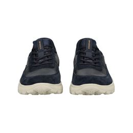 Geox Herren Sneaker "Geox Sneaker Leder/Textil", Gr. 40, blau, Leder, Textil, Schuhe