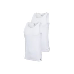 Herren Unterhemd "Unterhemd Tank Top Active Flex Cotton 2PK 2er Pack", wei&szlig;, Gr. XL, adidas originals, Obermaterial: 95% Baumwolle CO. 5% Elasthan