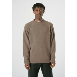 Cleptomanicx Herren Strickpullover "Classico Ligull", gr&uuml;n, Gr. S, unifarben, 80% Wolle, 20% Polyamid, Pullover, mit lockerem Schnitt