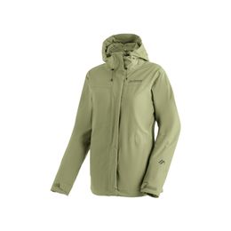 Maier Sports Damen Regenjacke "Metor 3in1 W", gr&uuml;n, Gr. 48, 100% Polyester, Jacken, warme Damen Jacke mit Kapuze, Winterjacke wasserdicht atmungsaktiv