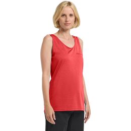 Jack Wolfskin Damen Tanktop "CROSSTRAIL TANK W", rot, Gr. XXL, Obermaterial: 100% Polyester, Tops