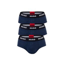 Hugo Herren Slip "Slip 3er Pack", Gr. XL, blau, Obermaterial: 95% Baumwolle CO. 5% Elasthan EL., Unterhosen