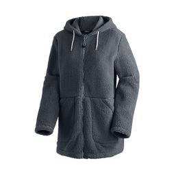 Maier Sports Damen Fleecejacke "Cheviot W", grau, Gr. 40, 100% Polyester, Jacken, atmungsaktives Damen Fleece, weiter Schnitt