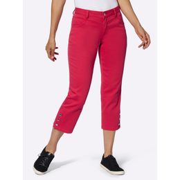 Casual Looks Damen 5-Pocket-Jeans, lila, Gr. 19, unifarben, 98% Baumwolle, 2% Elasthan, Jeans