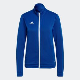Damen Trainingsjacke "ENT22 TK JKTW", blau, Gr. L, adidas Performance, bestickt, Obermaterial: 100% Polyester, Jacken