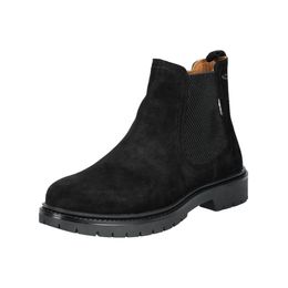 Camel Active Damen Stiefelette "Camel Active Stiefelette Veloursleder/Textil", Gr. 37, schwarz, Textil, Veloursleder, Schuhe