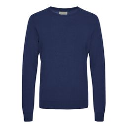 Blend Herren Strickfleece-Pullover "Strickpullover BHPullover", blau, Gr. XXL, Obermaterial: 78% Viskose CV. 22% Polyester PES., Pullover