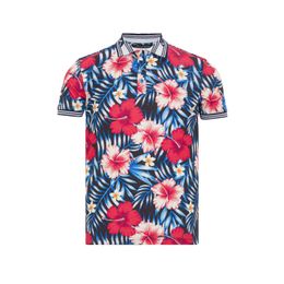 Cipo & Baxx CIPO & BAXX Herren T-Shirt "T-Shirt", rot, Gr. S, gebl&uuml;mt, 50% Baumwolle, 45% Polyester, 5% Elasthan, Shirts, Floralmuster