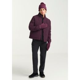 Jack Wolfskin Damen F&auml;ustlinge "MEDLEY KNIT MITTEN W"amaranth, Gr. S, Polyester, Handschuhe, Strick-F&auml;ustlinge, warm, mit Fleece-Futter