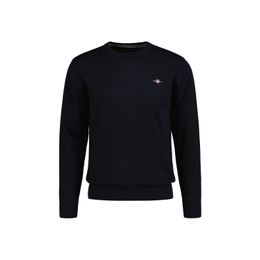 Gant Herren Sweater "Strickpullover CLASSIC COTTON C-NECK", blau, Gr. XXXL, Obermaterial: 100% Baumwolle CO., Sweatshirts