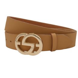 AnnaMatoni Damen Lederg&uuml;rtel "AnnaMatoni Lederg&uuml;rrtel Rio Lederg&uuml;rrtel Rio", beige, Gr. 115, 100% Leder, G&uuml;rtel