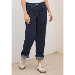 Cecil Damen Straight-Jeans "Style NEELE Straight", blau, Gr. 33, unifarben, Denim/Jeans, Obermaterial: 69% Baumwolle, 29% Polyester, 2% Elasthan.
