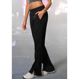 Damen Loungepants, French Connection, Gr. 48, schwarz, Obermaterial: 70% Viskose, 25% Polyamid, 5% Elasthan, bestickt, unifarben, Hosen, mit