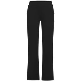 Damen Loungepants, French Connection, Gr. 36, schwarz, Obermaterial: 70% Viskose, 25% Polyamid, 5% Elasthan, bestickt, unifarben, Hosen, mit
