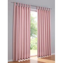 Vorhang HEINE HOME, B:140cm H:145cm, lila, Polyester, Gardinen