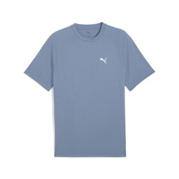 Puma Herren T-Shirt "Evostripe T-Shirt Herren", blau, Gr. S, clean, Obermaterial: 35% Viskose, 65% Polyester, Shirts