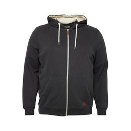 Blend Herren Kapuzensweatjacke "Kapuzensweatjacke BHBHulker", schwarz, Gr. 6XL, Obermaterial: 60% Baumwolle CO. 40% Polyester PES., Sweatjacken