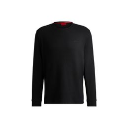 Hugo Herren Longsleeve "Longsleeve Austin LS Shirt 1er Pack", schwarz, Gr. XL, Obermaterial: 60% Baumwolle CO. 40% Polyester PES., Shirts