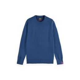 Scotch & Soda SCOTCH & SODA Herren Sweater "Strickpullover Soft Knit Regular Fit Crew Neck", blau, Gr. L, Obermaterial: 62% Polyacryl PAN. 30% Nylon NY. 6% Wolle