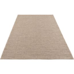 Teppich ELLE DECORATION, B:80cm H:8mm L:150cm, beige, Kunstfaser, Wohnzimmer, Teppiche, "Dreux", In-& Outdoor, Wetterfest, Balkon, Garten,
