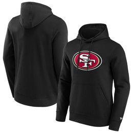 Fanatics Damen Kapuzenpullover "Fanatics Hoodie San Francisco 49ers Primary Logo Graphic", schwarz, Gr. L, 80% Baumwolle, 20% Polyester, Pullover